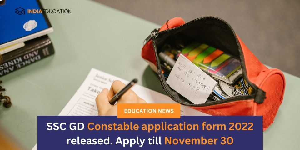 SSC GD Constable application form 2022 released. Apply till November 30 ...